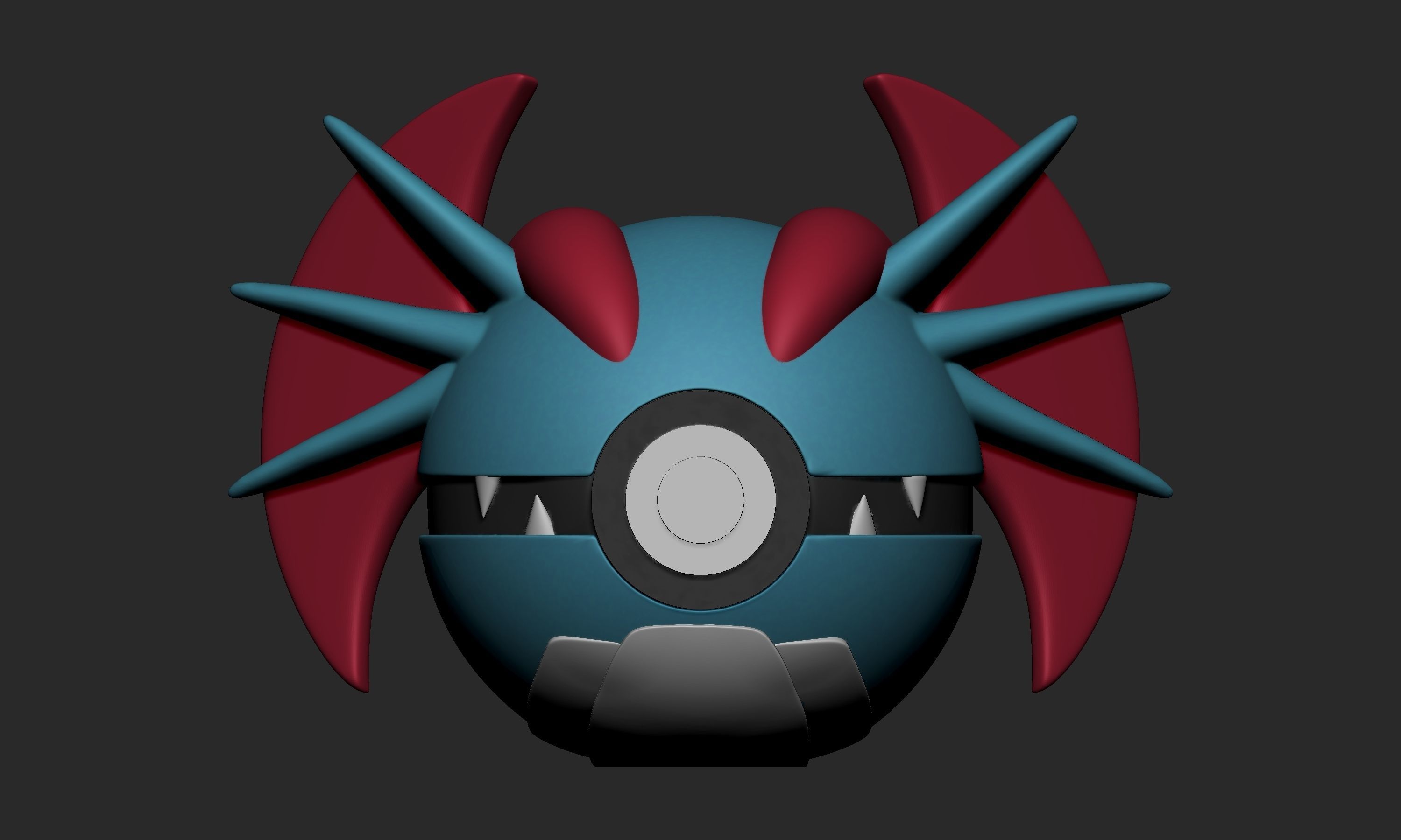 Pokemon Salamence Pokeball 3D model 3D printable | CGTrader
