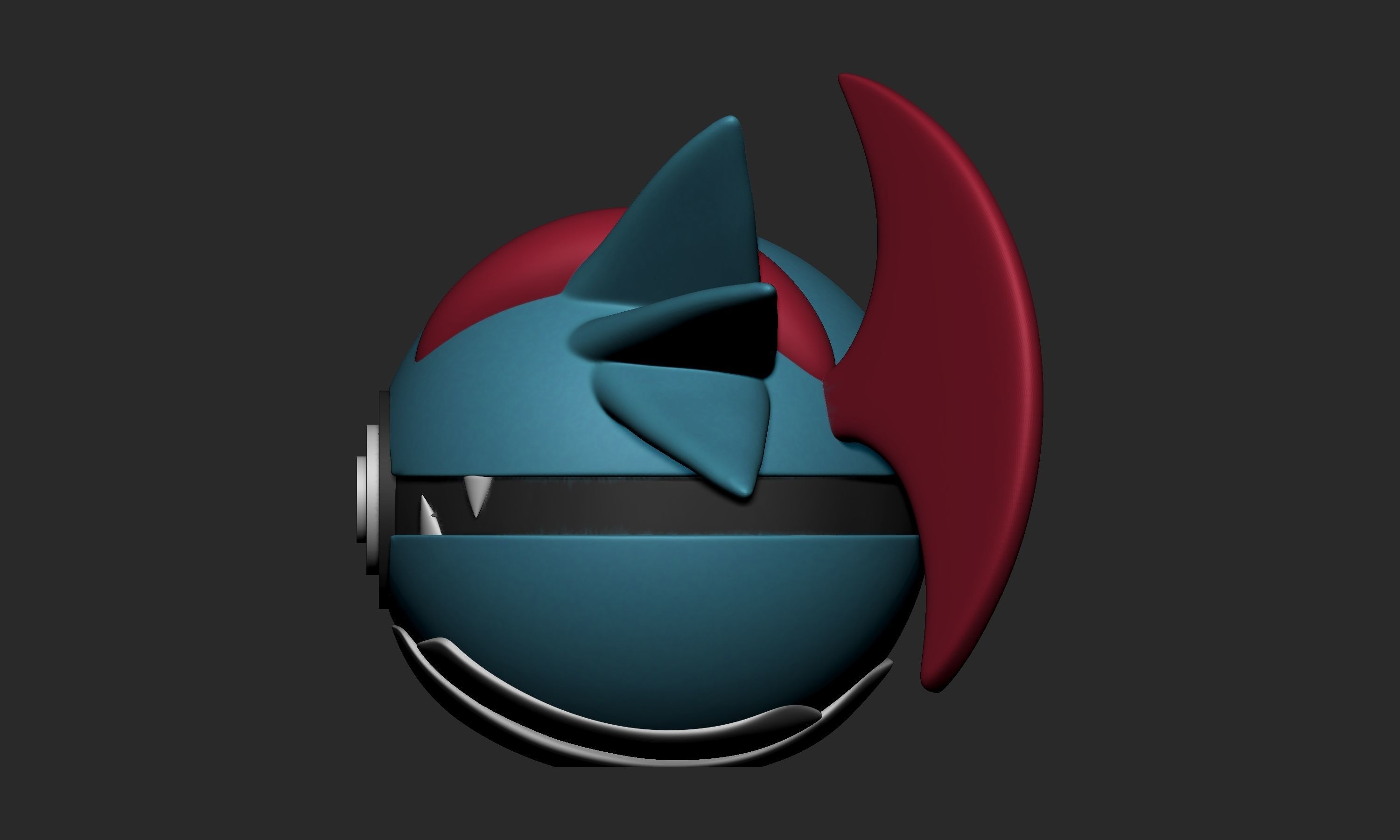 Pokemon Bagon Shelgon Salamence Pokeball 3D model 3D printable | CGTrader