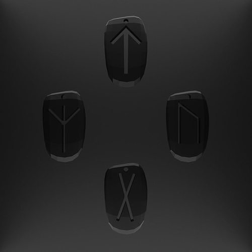Viking Runes Pendant 3D model 3D printable | CGTrader