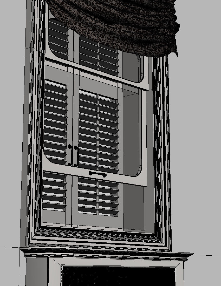 Sliding Sash classic Window 3D model | CGTrader