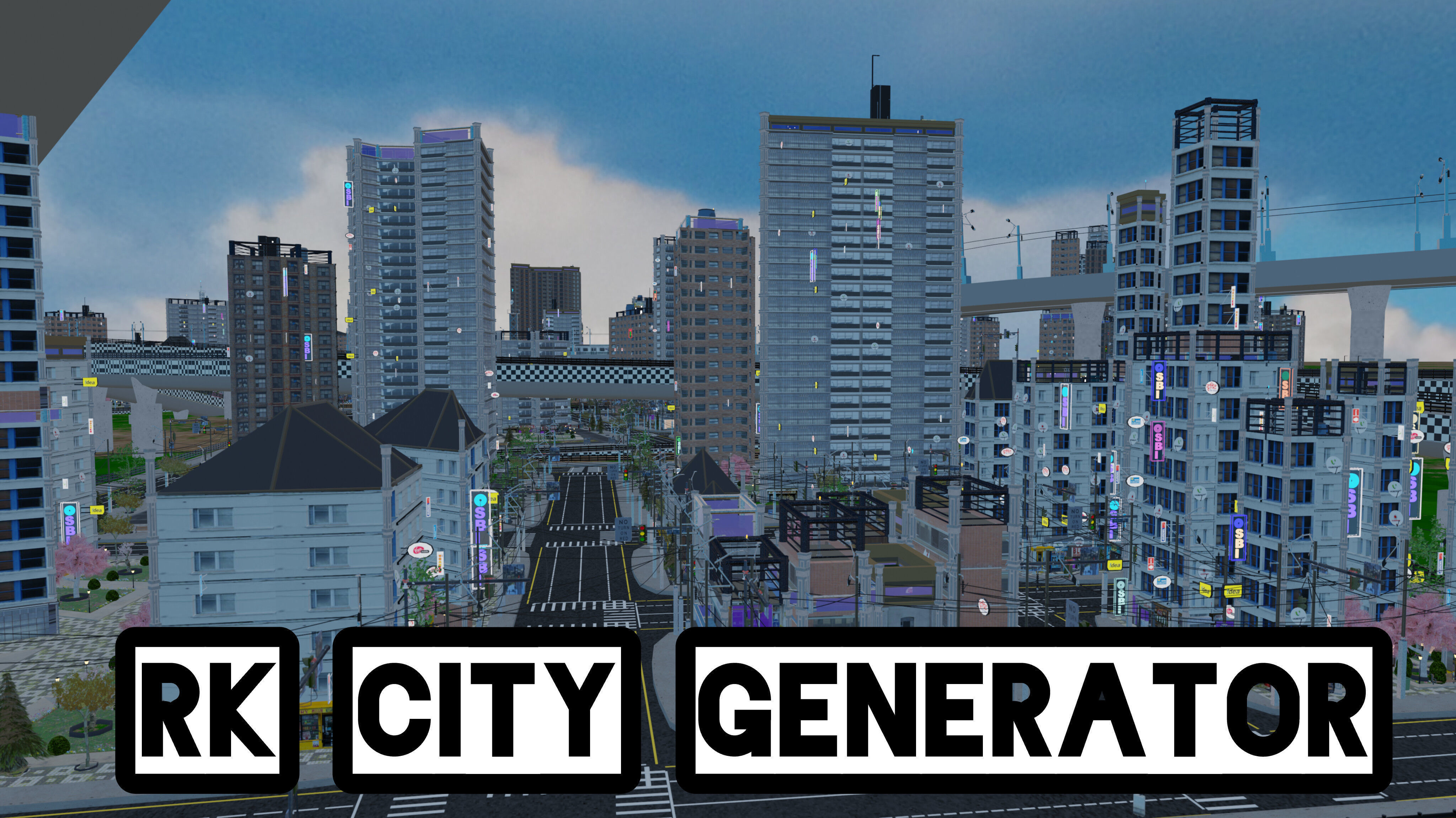 RK city generator 3D model | CGTrader