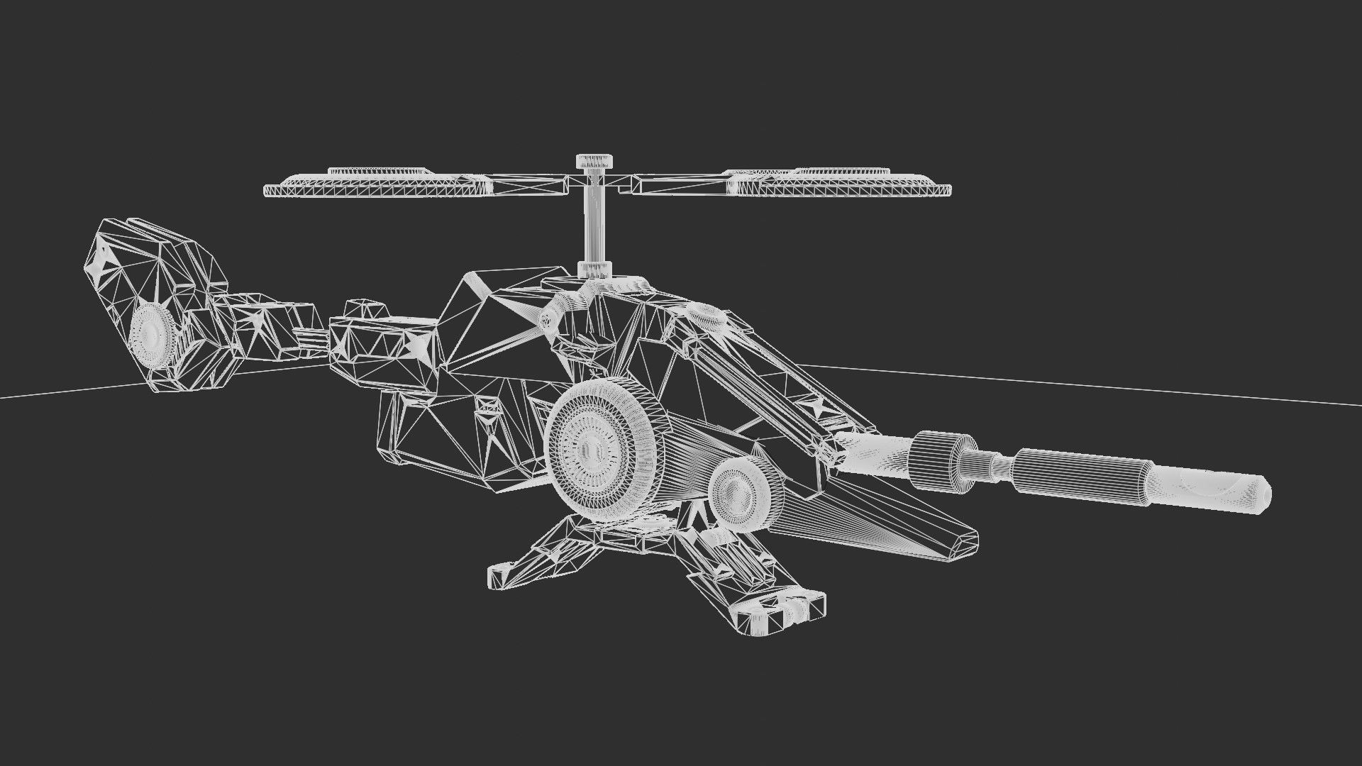 Sci-fi Fighter Helicopter 3D model | CGTrader