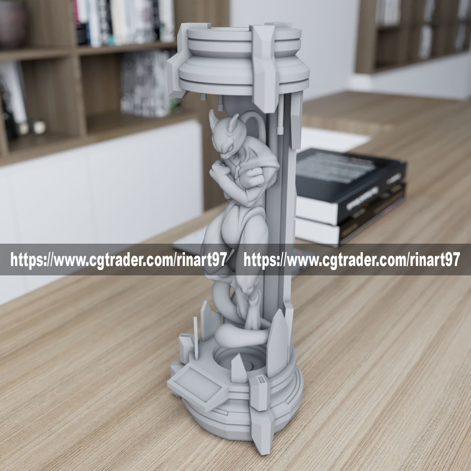mewtwo in the lab from pokemon 3D model 3D printable | CGTrader