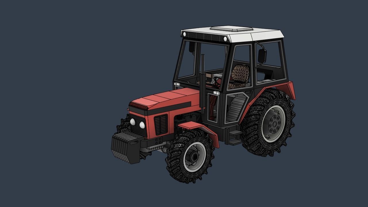zetor 7745 3D model 3D printable | CGTrader