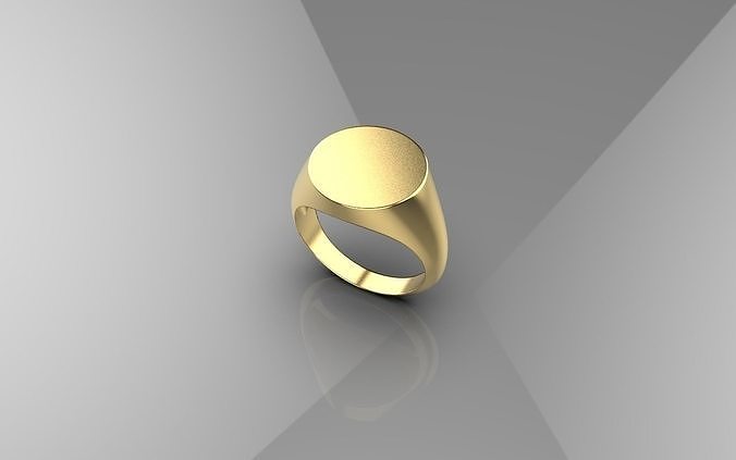 mens ring classic finger ring free 3D model 3D printable | CGTrader