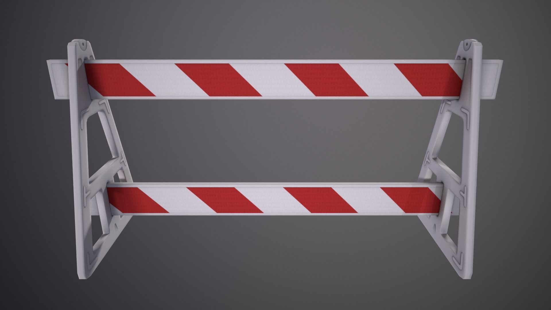 3D model A-frame plastic construction barrier VR / AR / low-poly | CGTrader