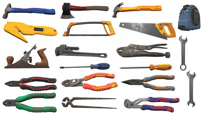 Hand Tools Pack 20 3D Model Collection | CGTrader