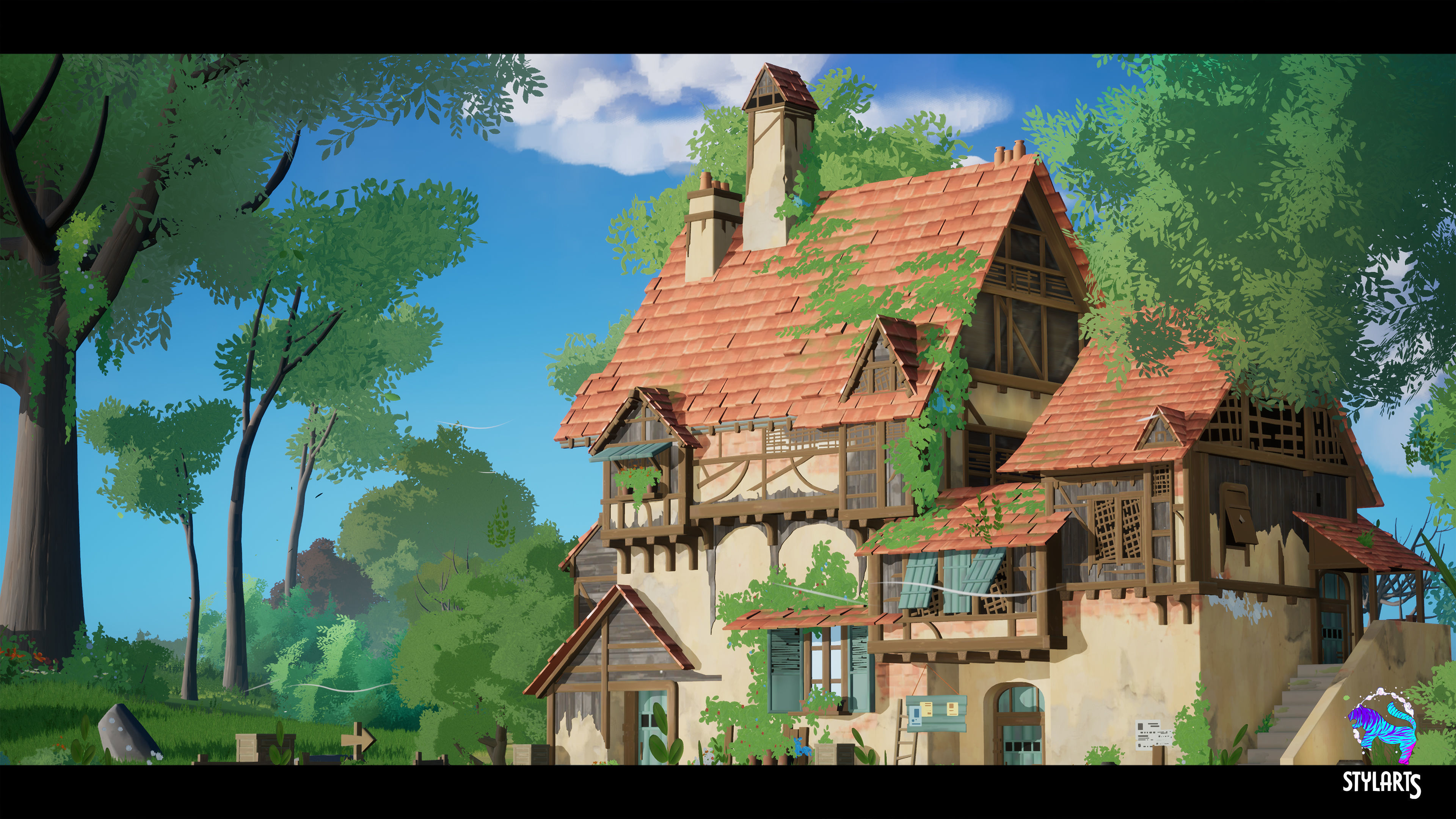 3D model Stylized Medieval House VR / AR / low-poly | CGTrader