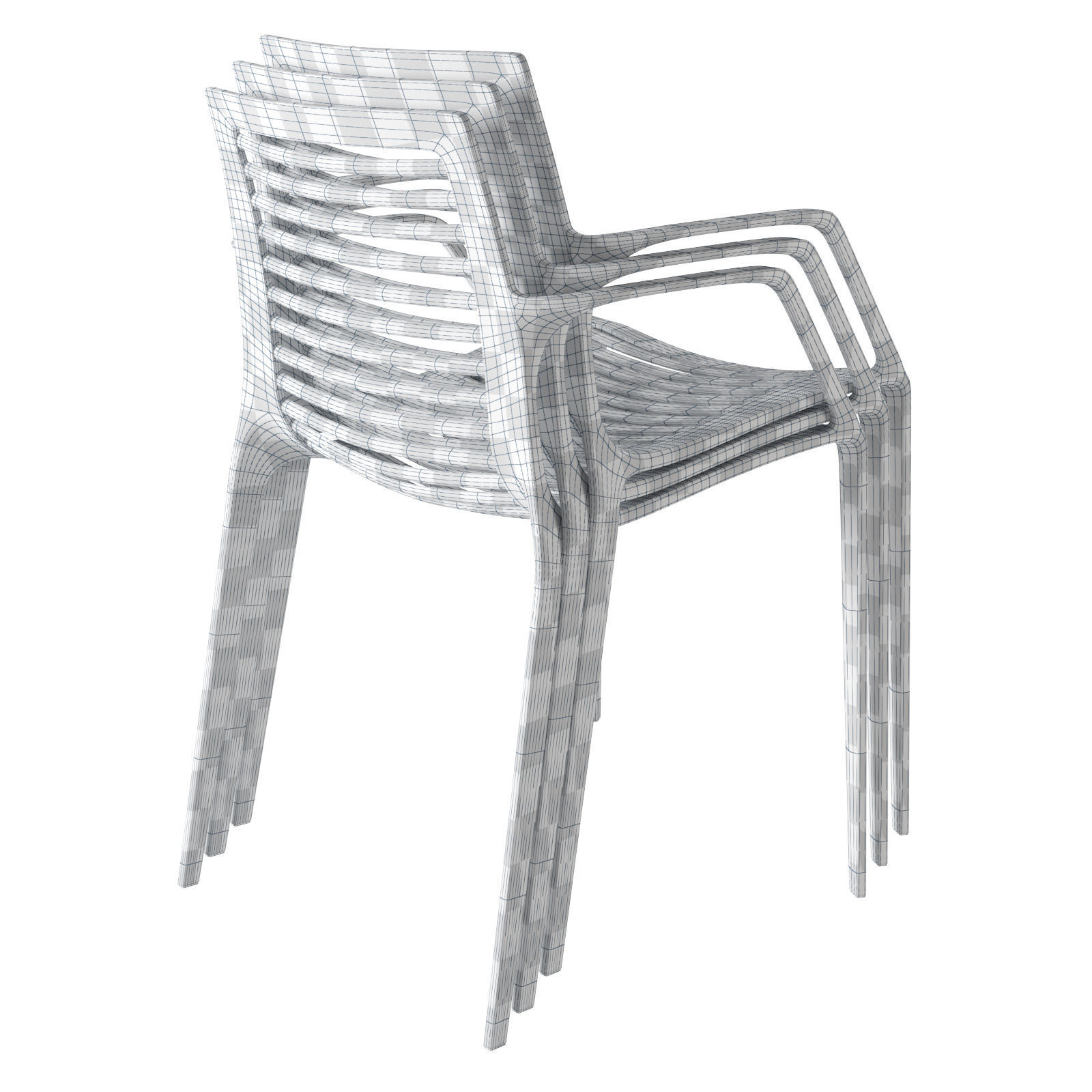 3D model Artform Urban Terrace Life Chipman Chair Armrest VR / AR / low ...