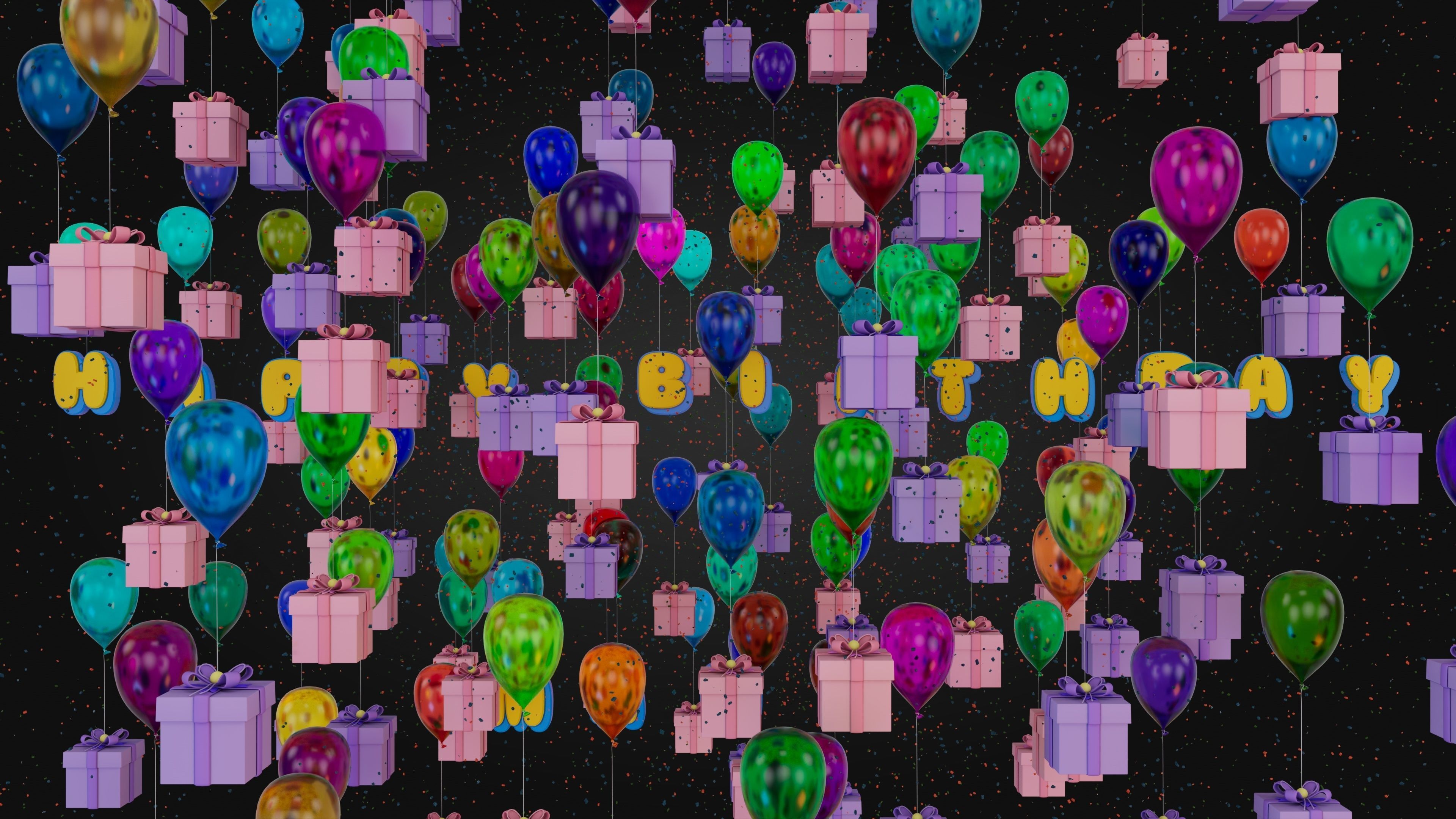 3D model Happy Birthday Wishes VR / AR / low-poly | CGTrader