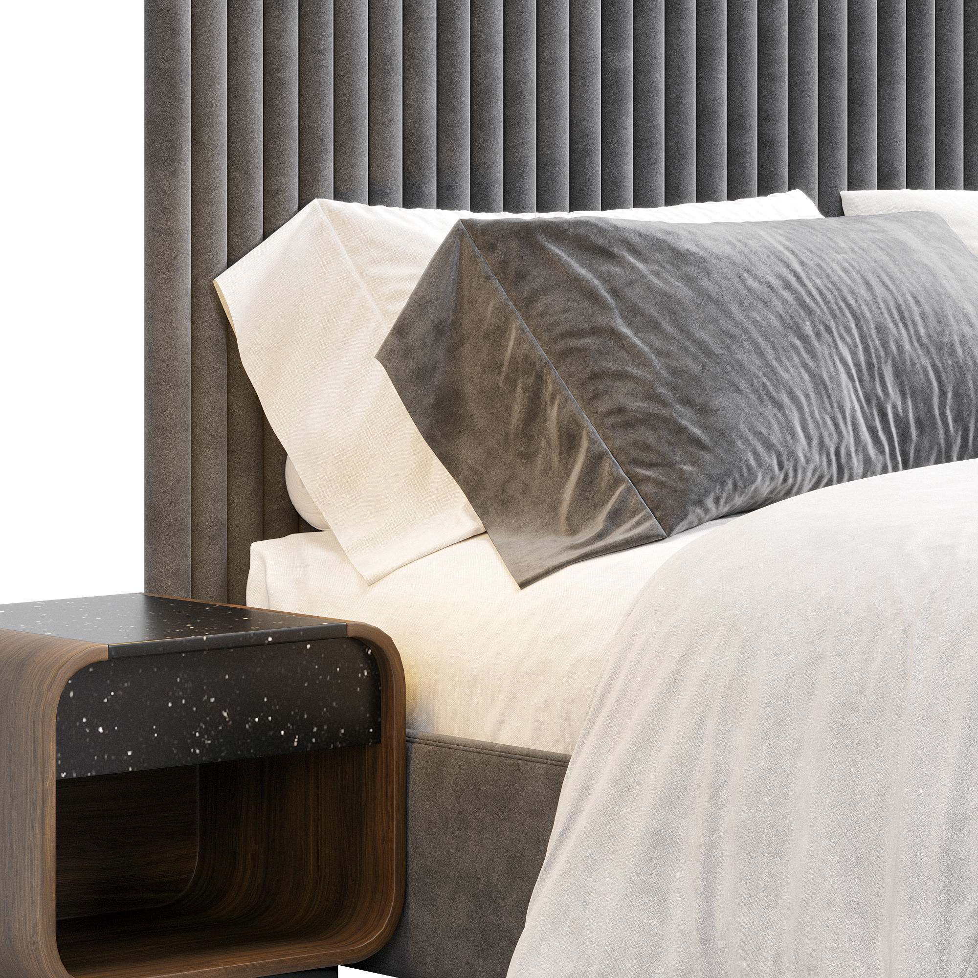 Biarritz Slim Bed by Flexform 3D model | CGTrader