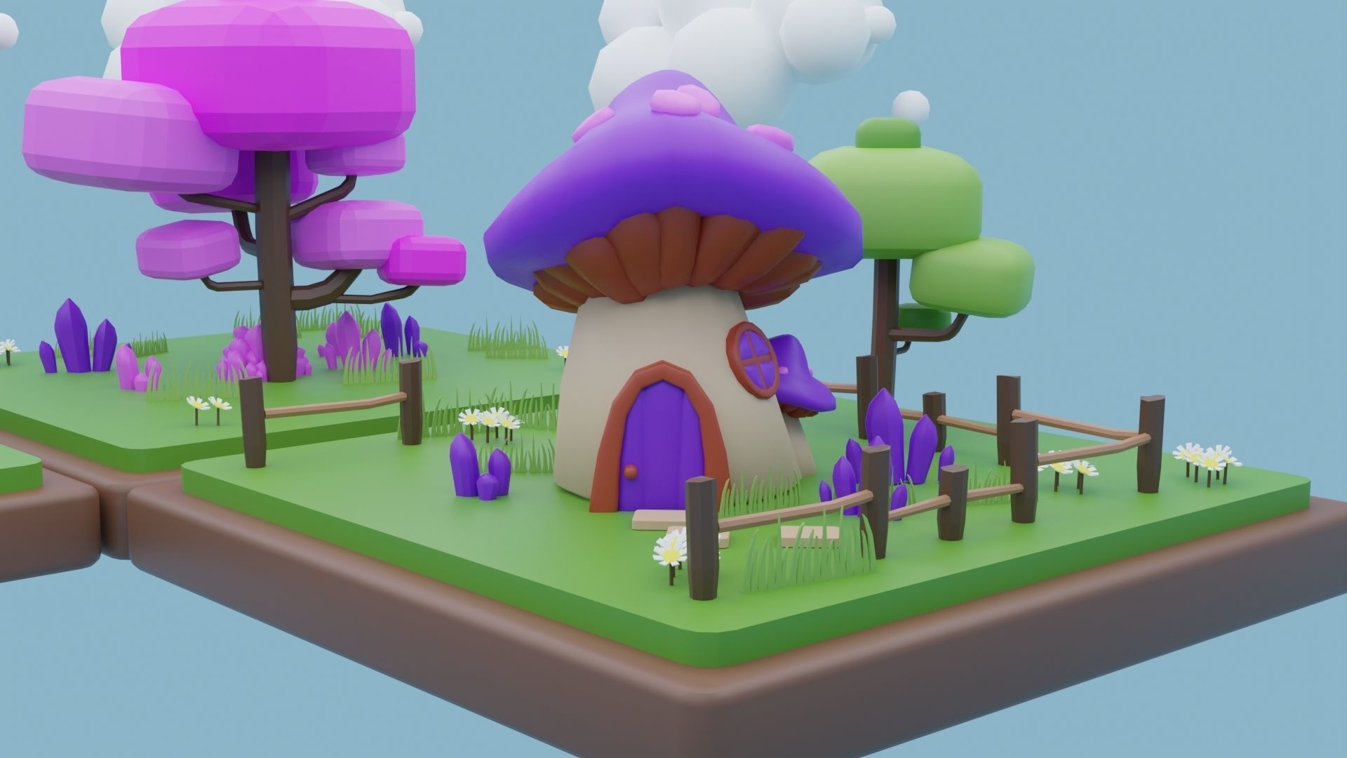 3D model Toon Environment VR / AR / low-poly | CGTrader