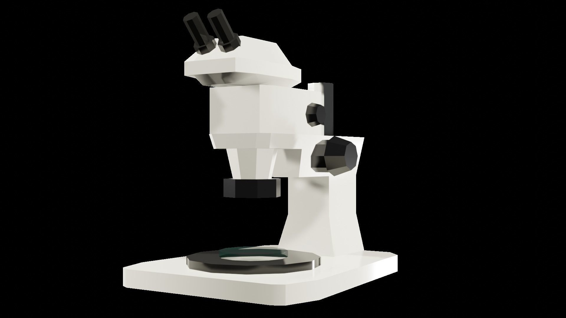 Simple Light Microscope 3D model | CGTrader