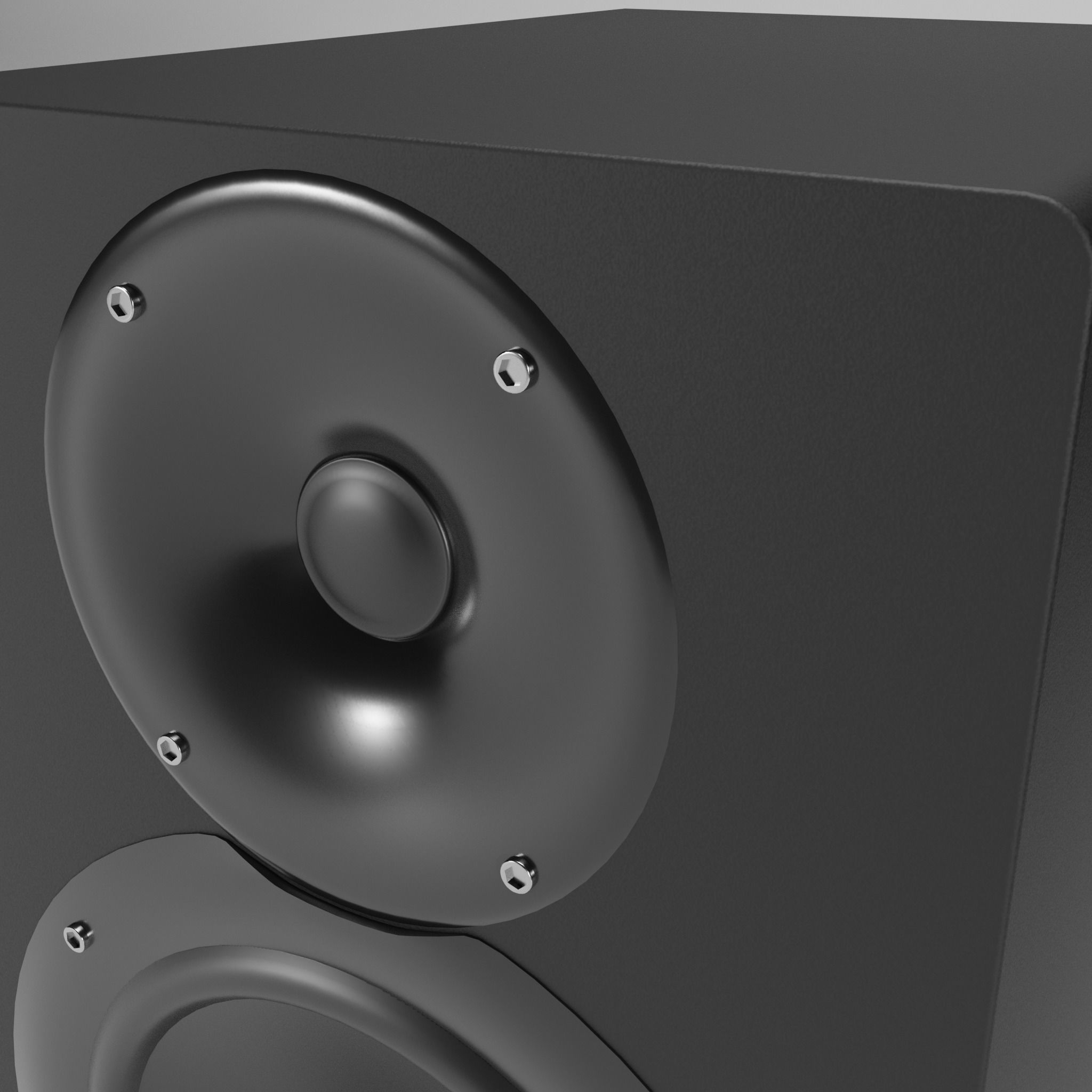 Studio monitor speaker 3D model | CGTrader
