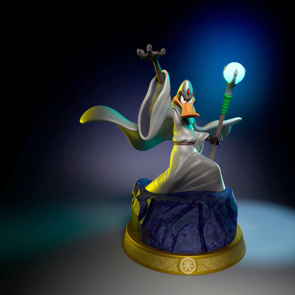 Duff Duck-The Wizard 3D model 3D printable | CGTrader