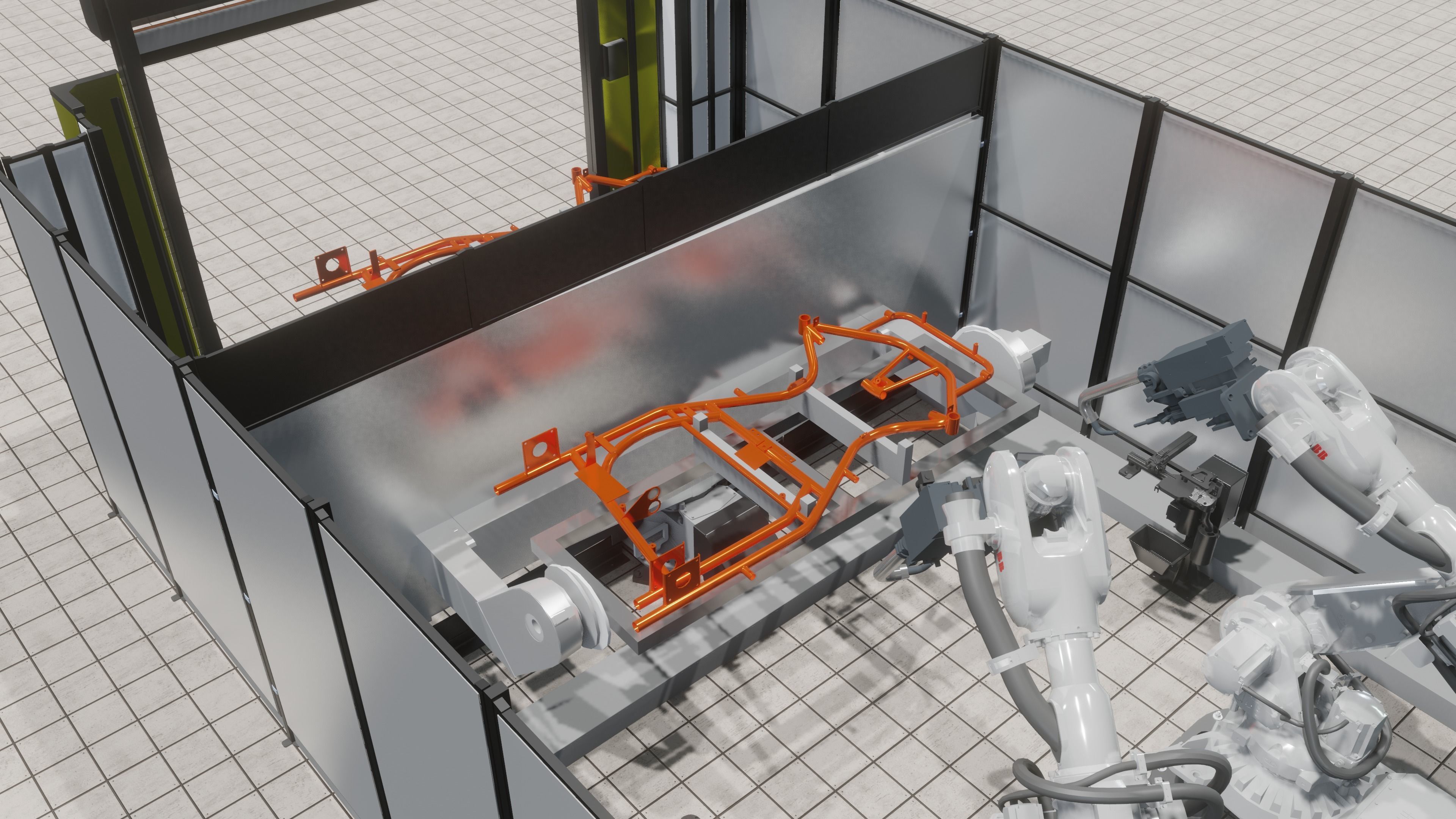 3D model Industrial - FULL Procees 3D Simulation Sport Welding Robot ...