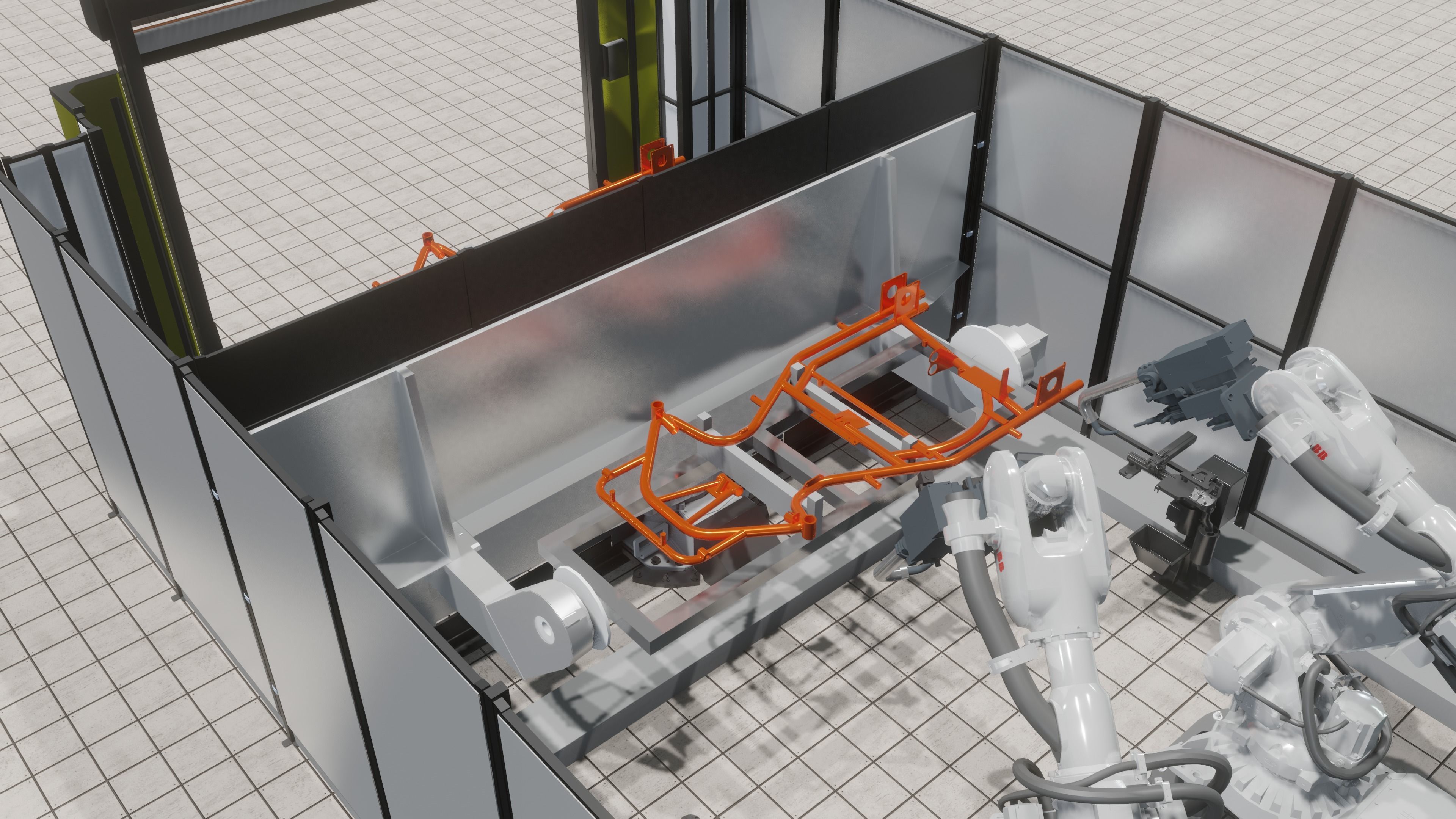 3D model Industrial - FULL Procees 3D Simulation Sport Welding Robot ...