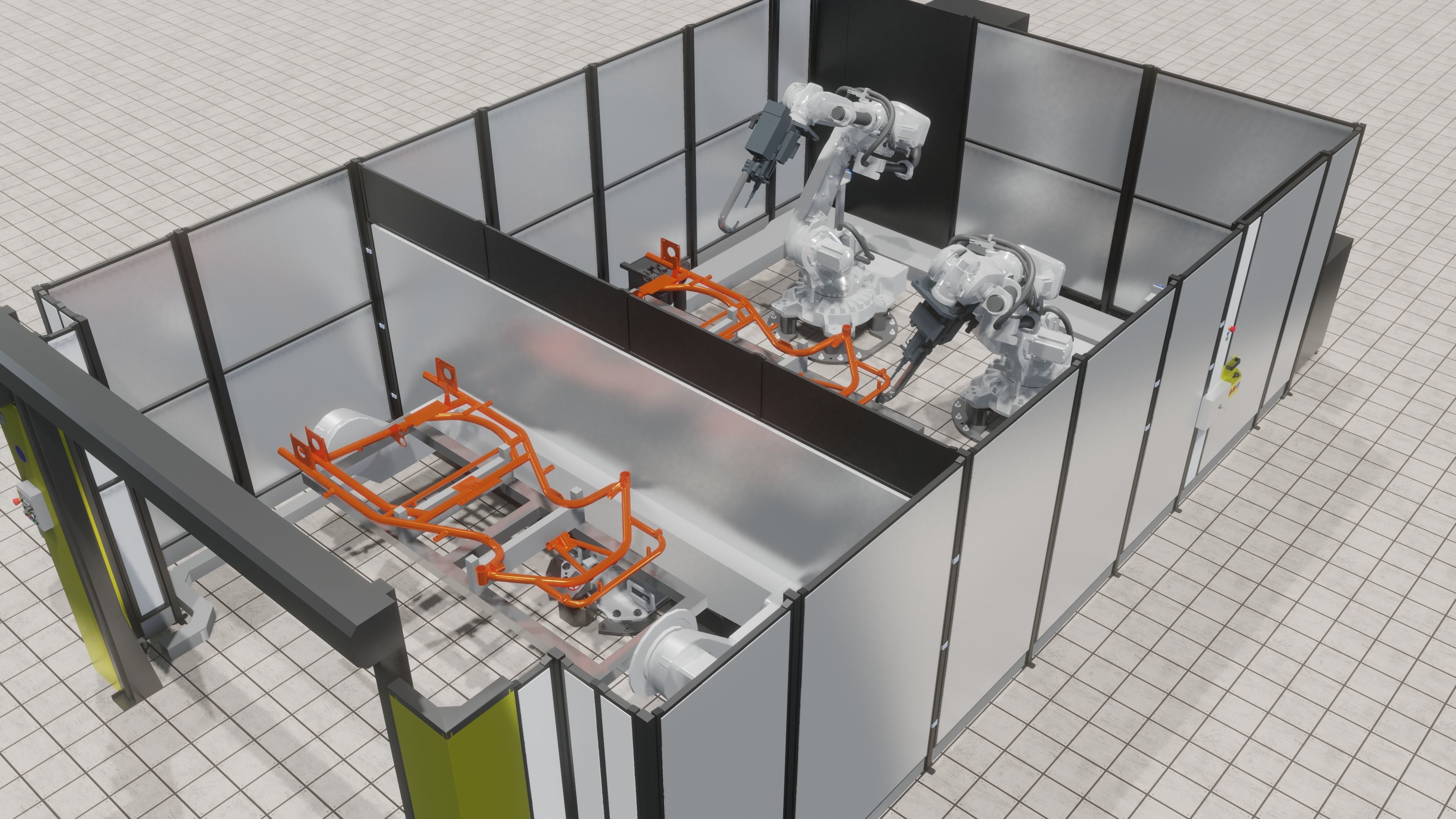 3D model Industrial - FULL Procees 3D Simulation Sport Welding Robot ...