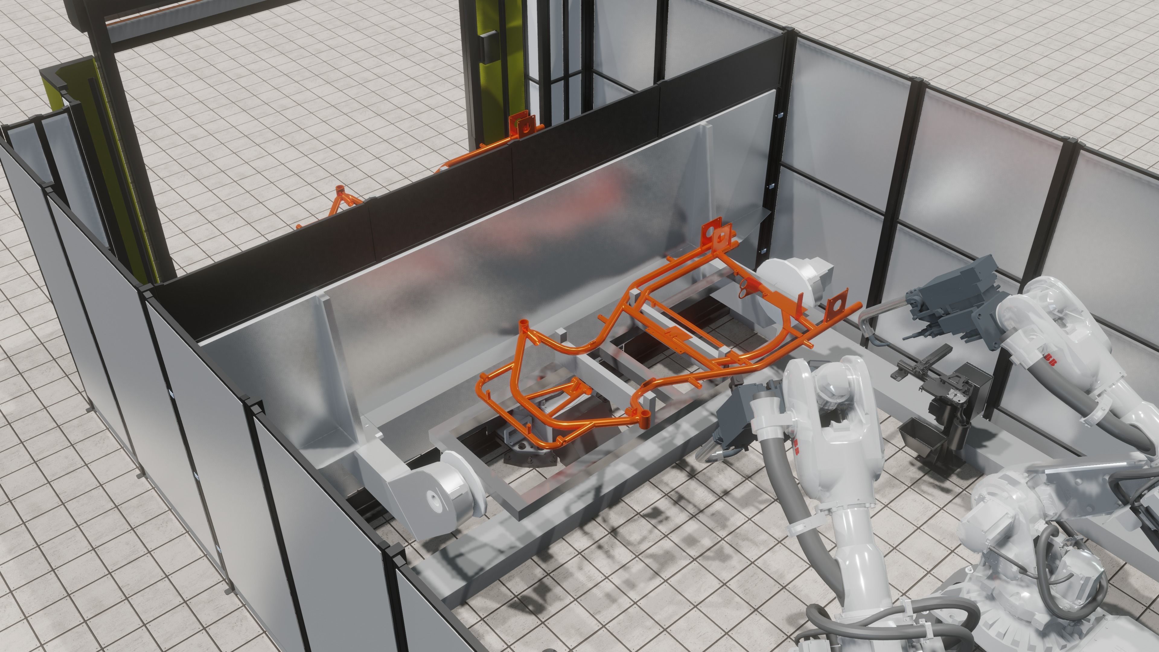 3D model Industrial - FULL Procees 3D Simulation Sport Welding Robot ...