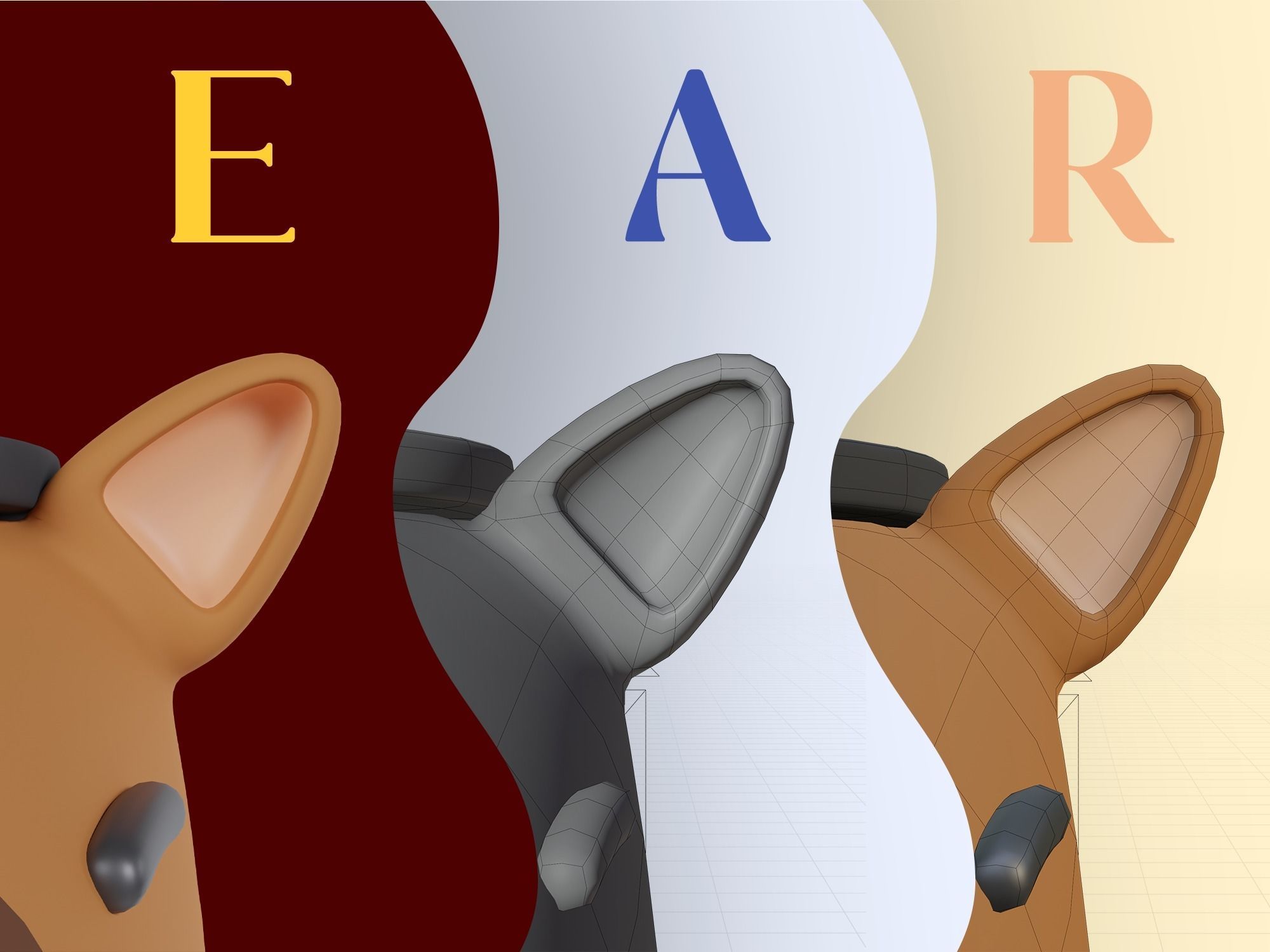 3D model Capybara with suit and Cute long hat Low poly VR / AR / low ...