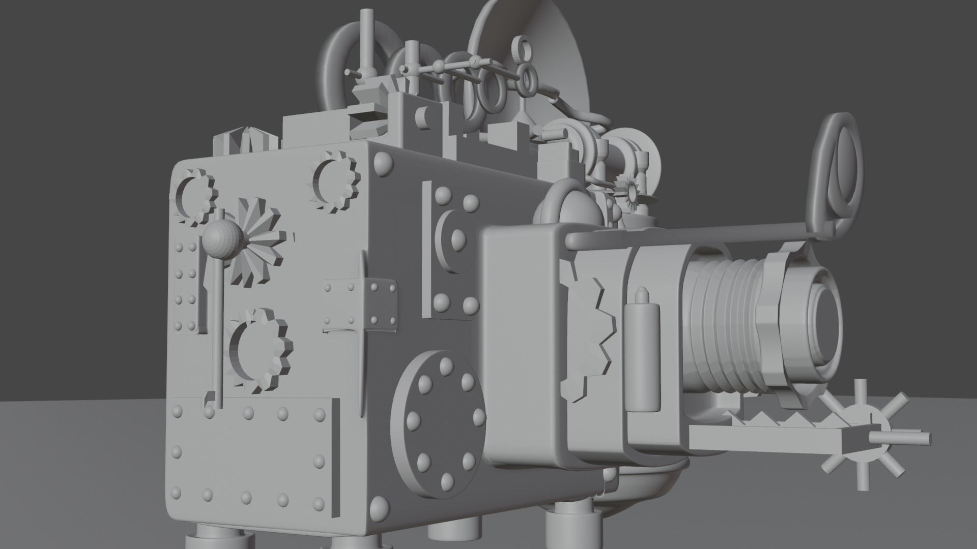 Steam punk camera 3D model | CGTrader