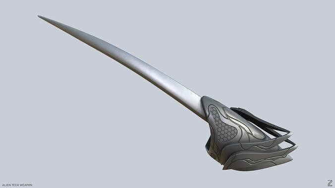 3D model Alien tech weapon VR / AR / low-poly | CGTrader