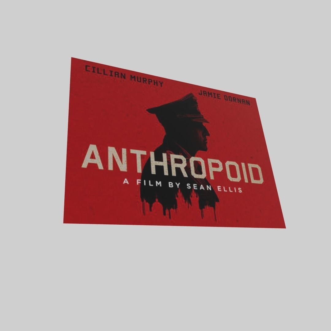 3D model Anthropoid movie poster VR / AR / low-poly | CGTrader