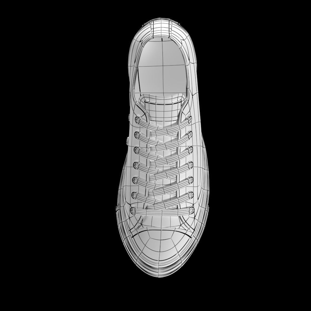 3D model Converse Shoes - All Star Classic - Charcoal - Lowpoly 3D ...