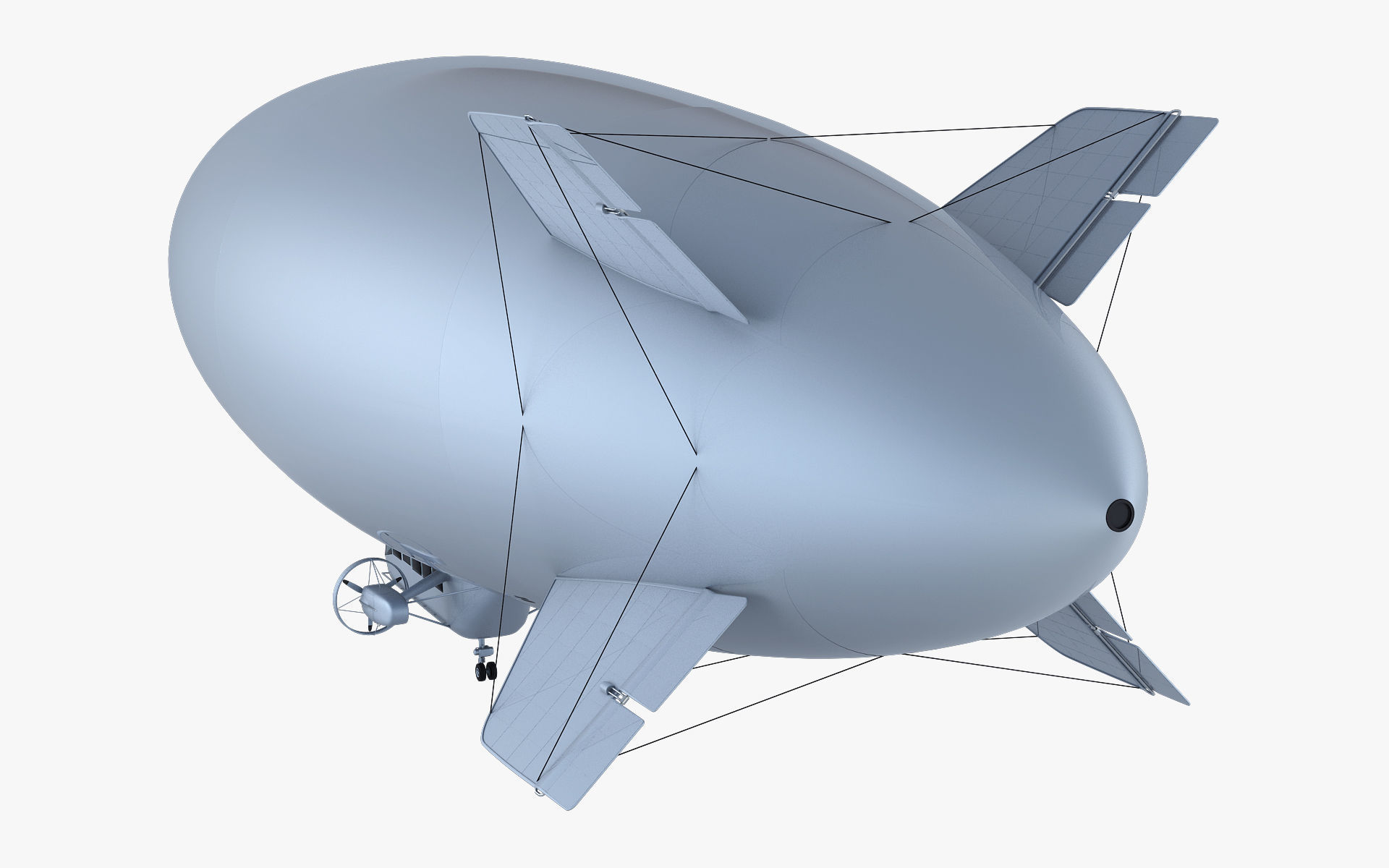 Blimp Airship v 1 3D model | CGTrader