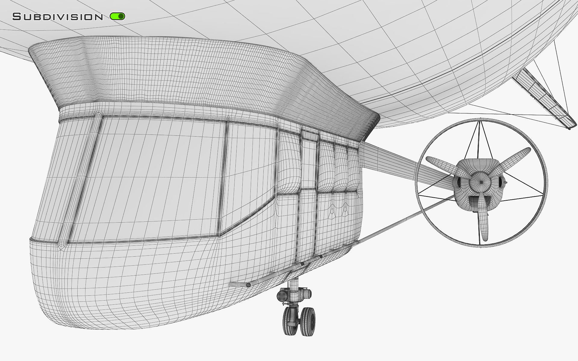 Blimp Airship v 1 3D model | CGTrader