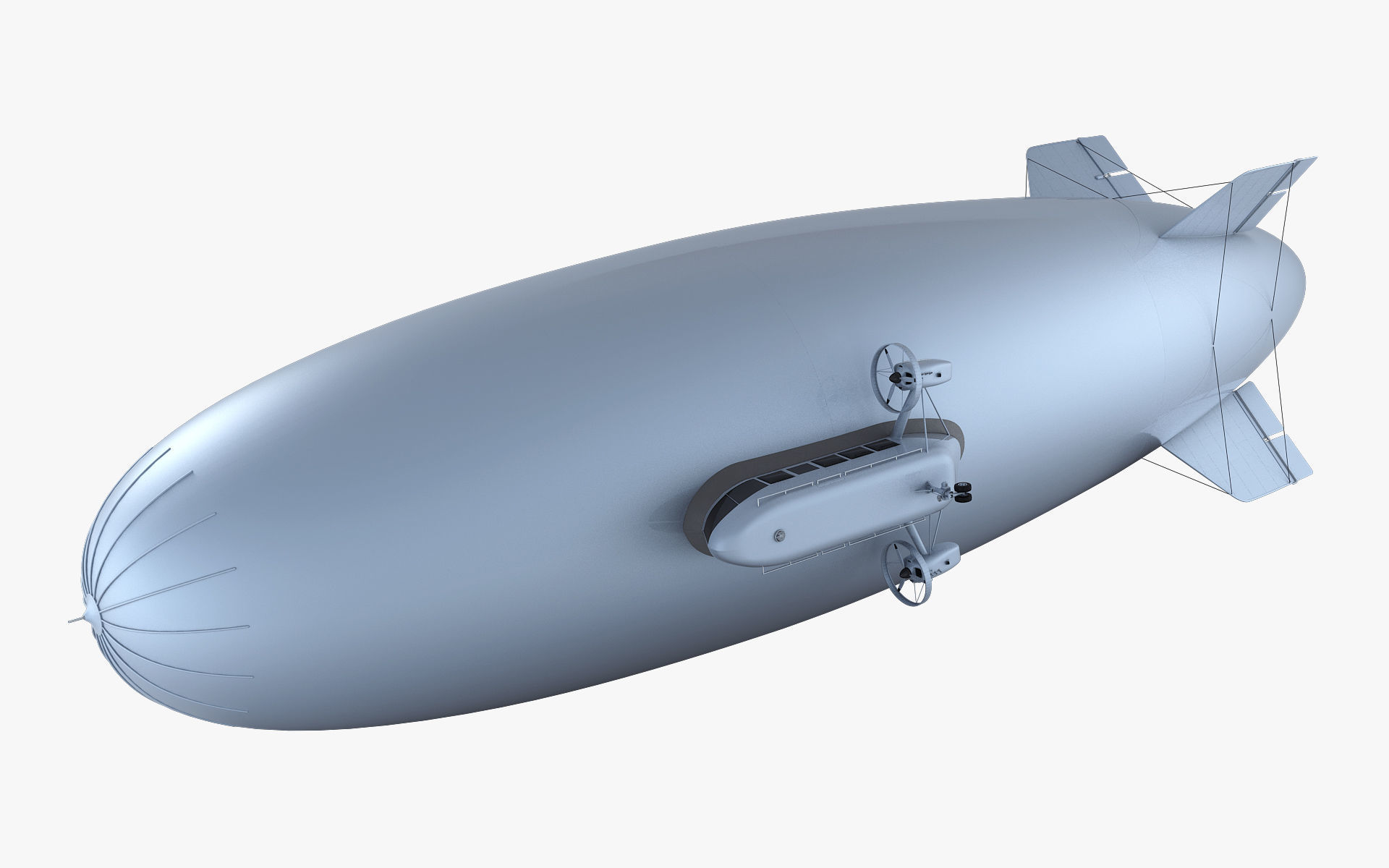 Blimp Airship v 1 3D model | CGTrader