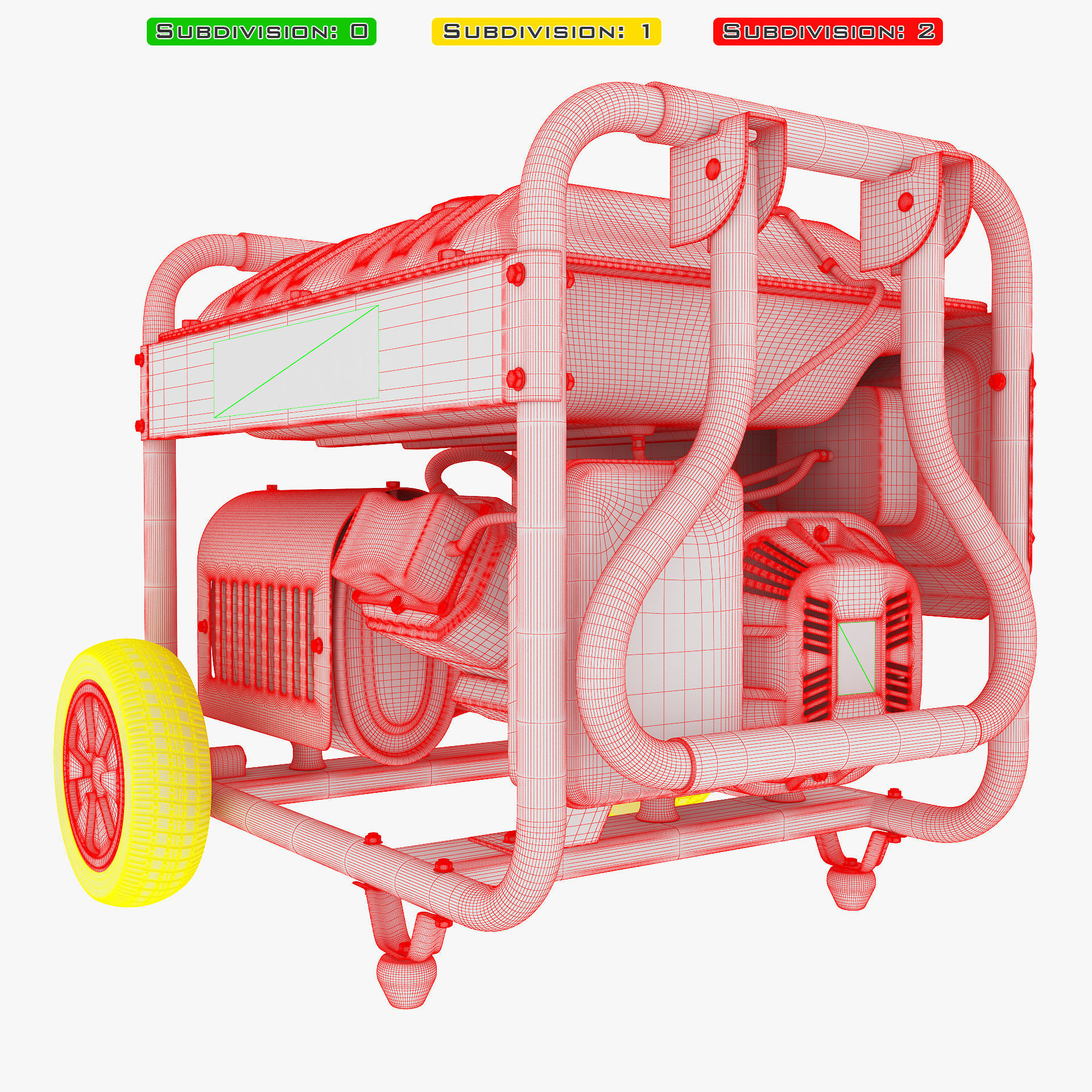 Portable Generator v 1 3D model | CGTrader