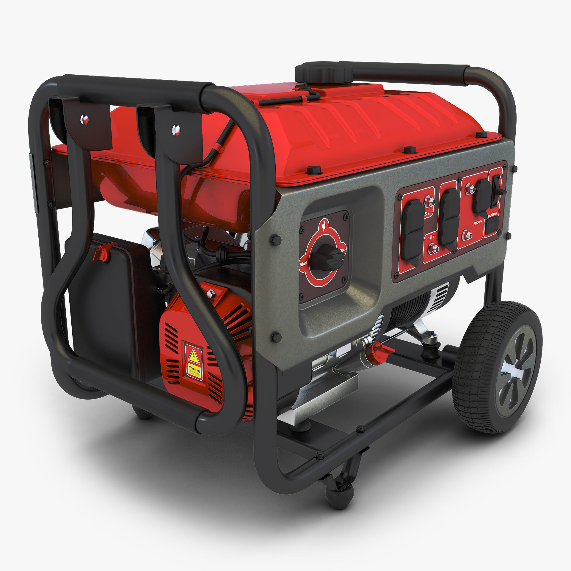 Portable Generator v 1 3D model | CGTrader
