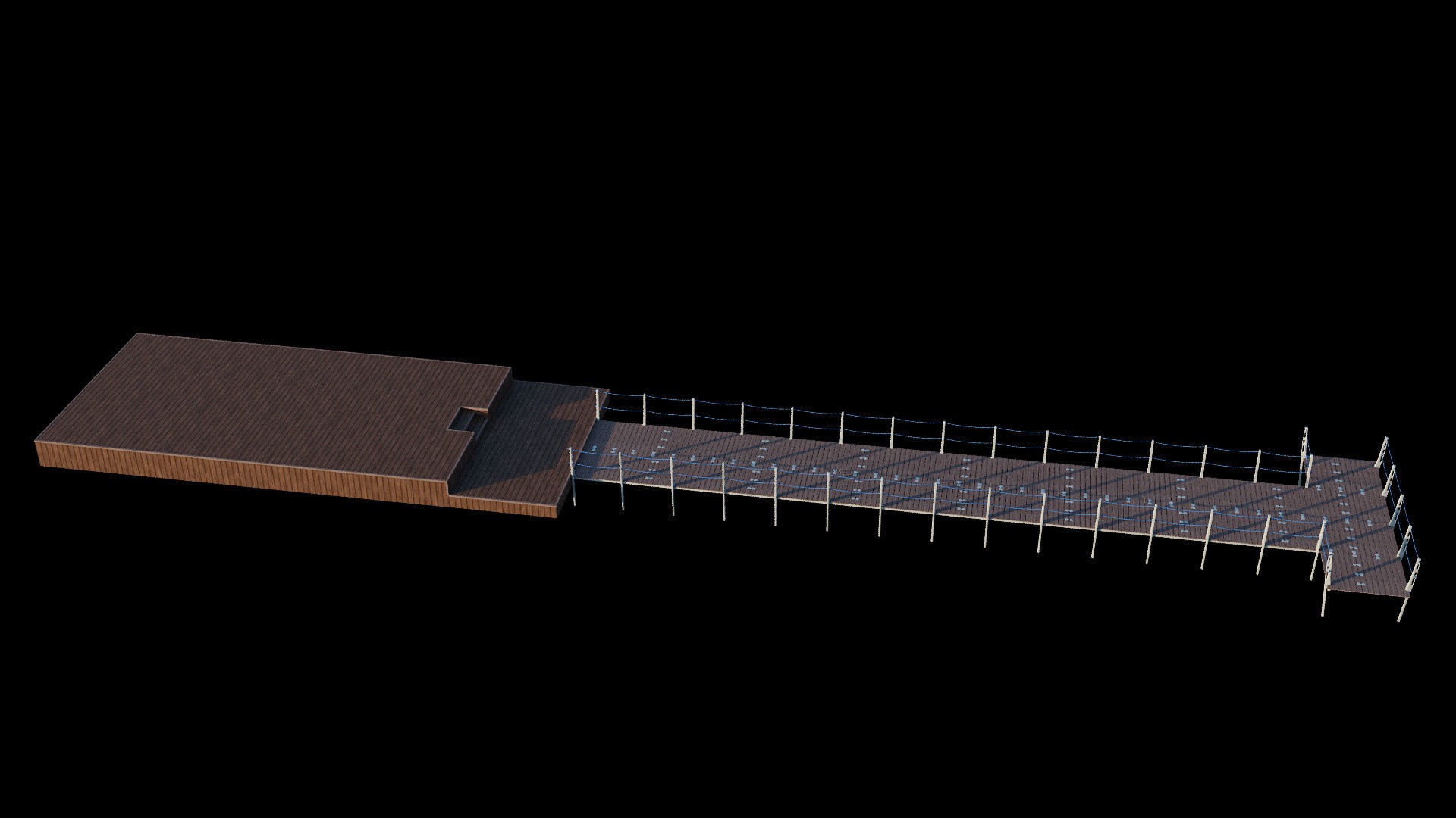 3D model Pier Jetty VR / AR / low-poly | CGTrader