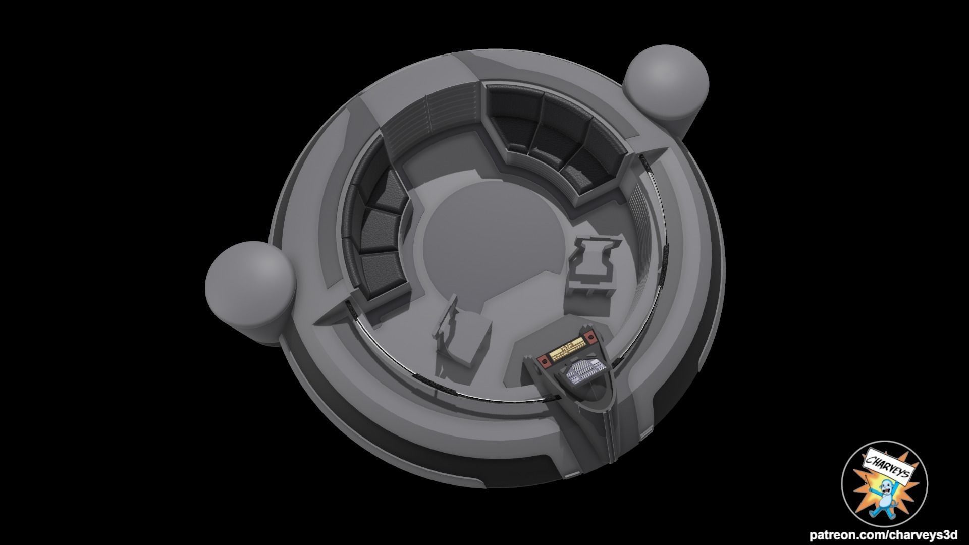 Star Wars Senate Repulsorpod for action figures 3D model 3D printable ...