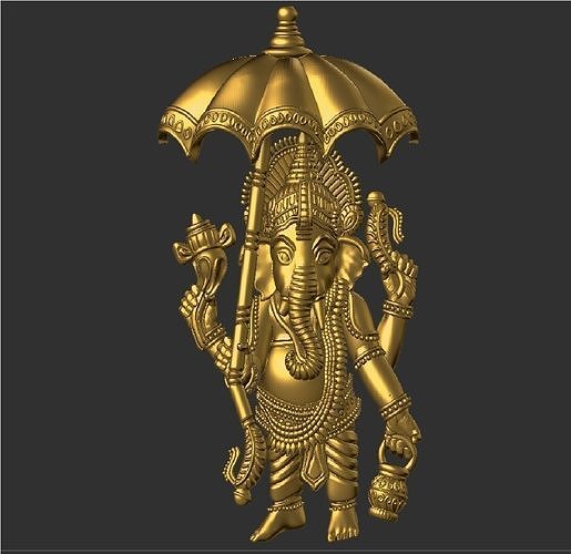 God Ganesha 3D model 3D printable | CGTrader