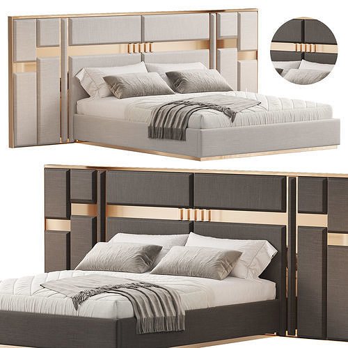 Berlis Modern Bed 3D model | CGTrader
