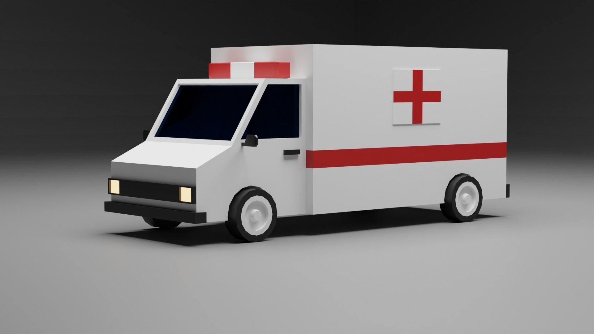 3D model ambulance VR / AR / low-poly | CGTrader