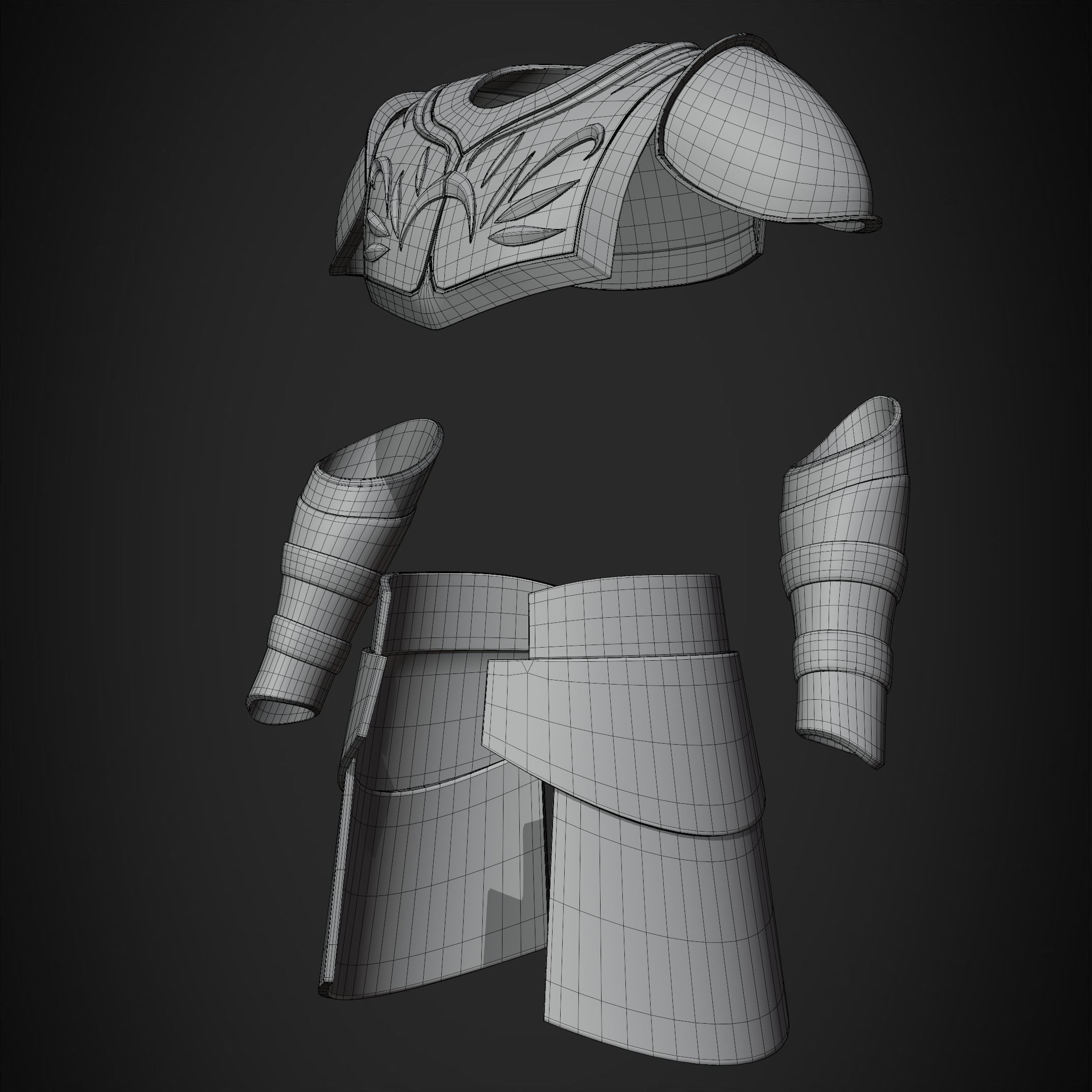 Star Wars Jedi Temple Guard Armor for Cosplay 3D model 3D printable ...