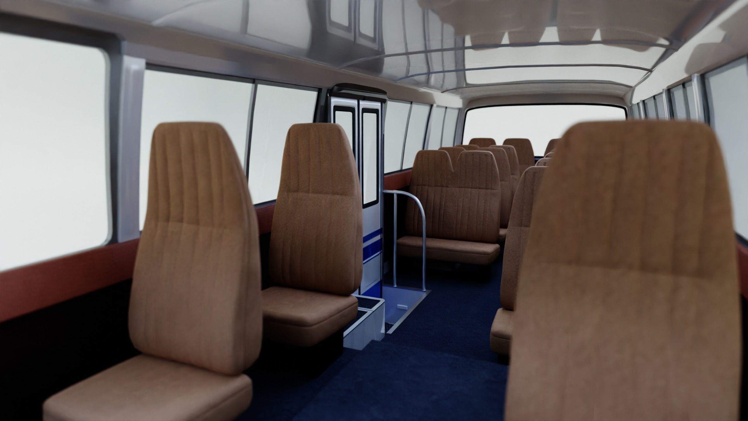 3D model Toyota Coaster First generation 1969 - 1982 VR / AR / low-poly ...