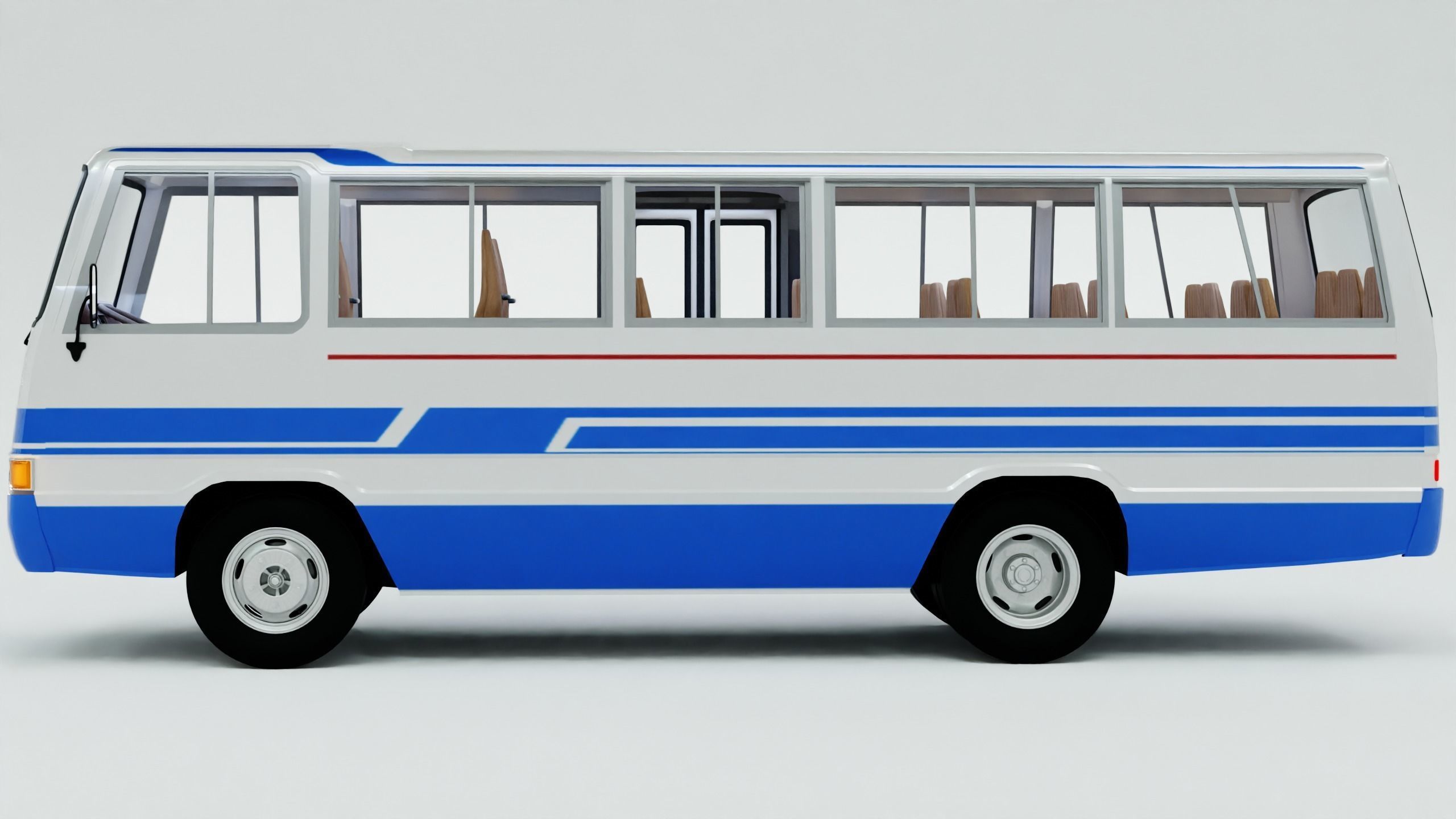 3D model Toyota Coaster First generation 1969 - 1982 VR / AR / low-poly ...
