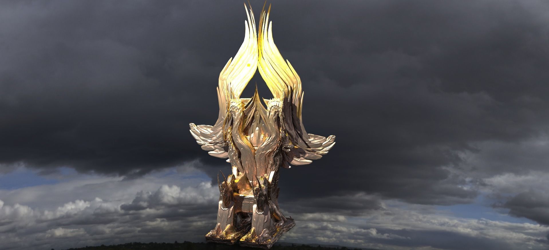 Gold Serpent Throne 8 designs 3D model | CGTrader
