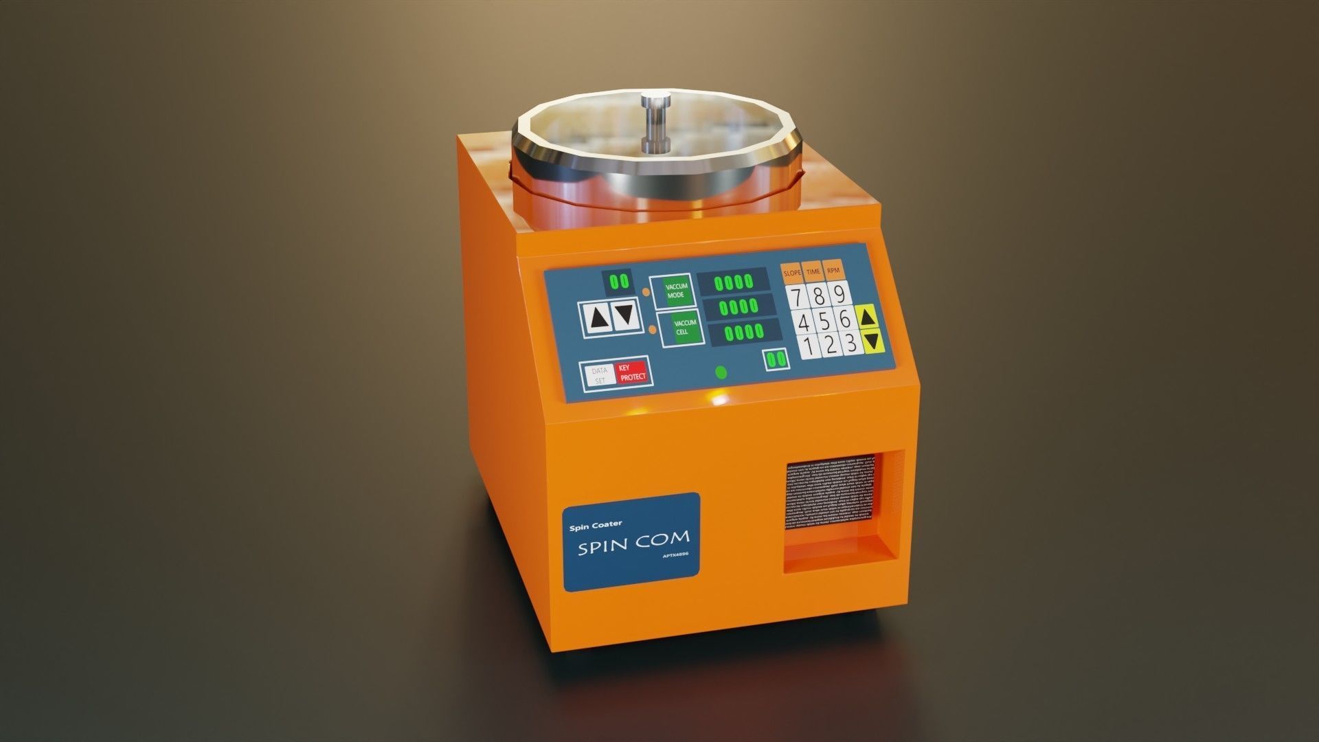 very simple spin coater 3D model | CGTrader