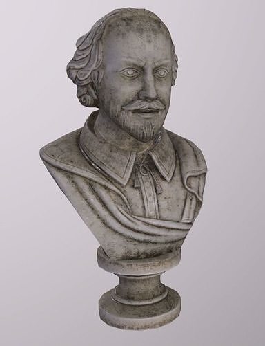 3D model Shakespeare Bust VR / AR / low-poly | CGTrader