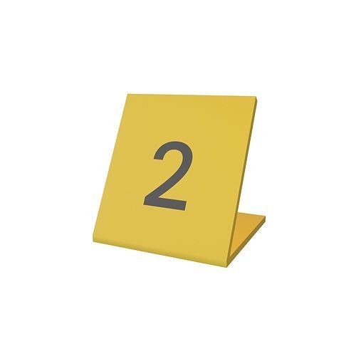 3D model Crime Evidence Number Tag 2 v1 001 VR / AR / low-poly | CGTrader