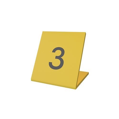 3D model Crime Evidence Number Tag 3 v1 001 VR / AR / low-poly | CGTrader