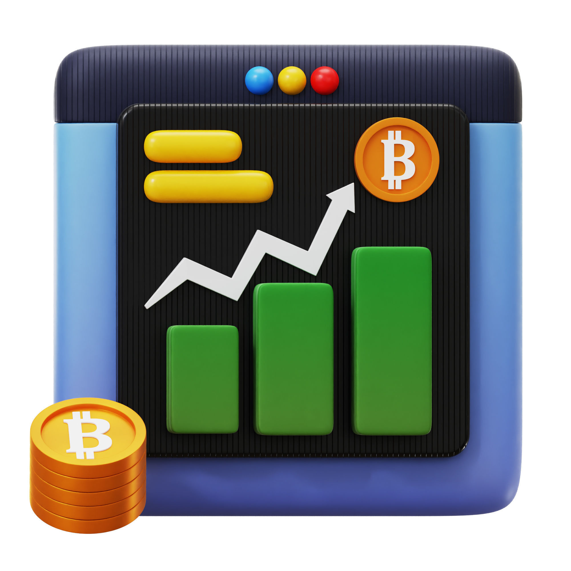3D model Crypto Trading Icon Pack 3D Model VR / AR / low-poly | CGTrader