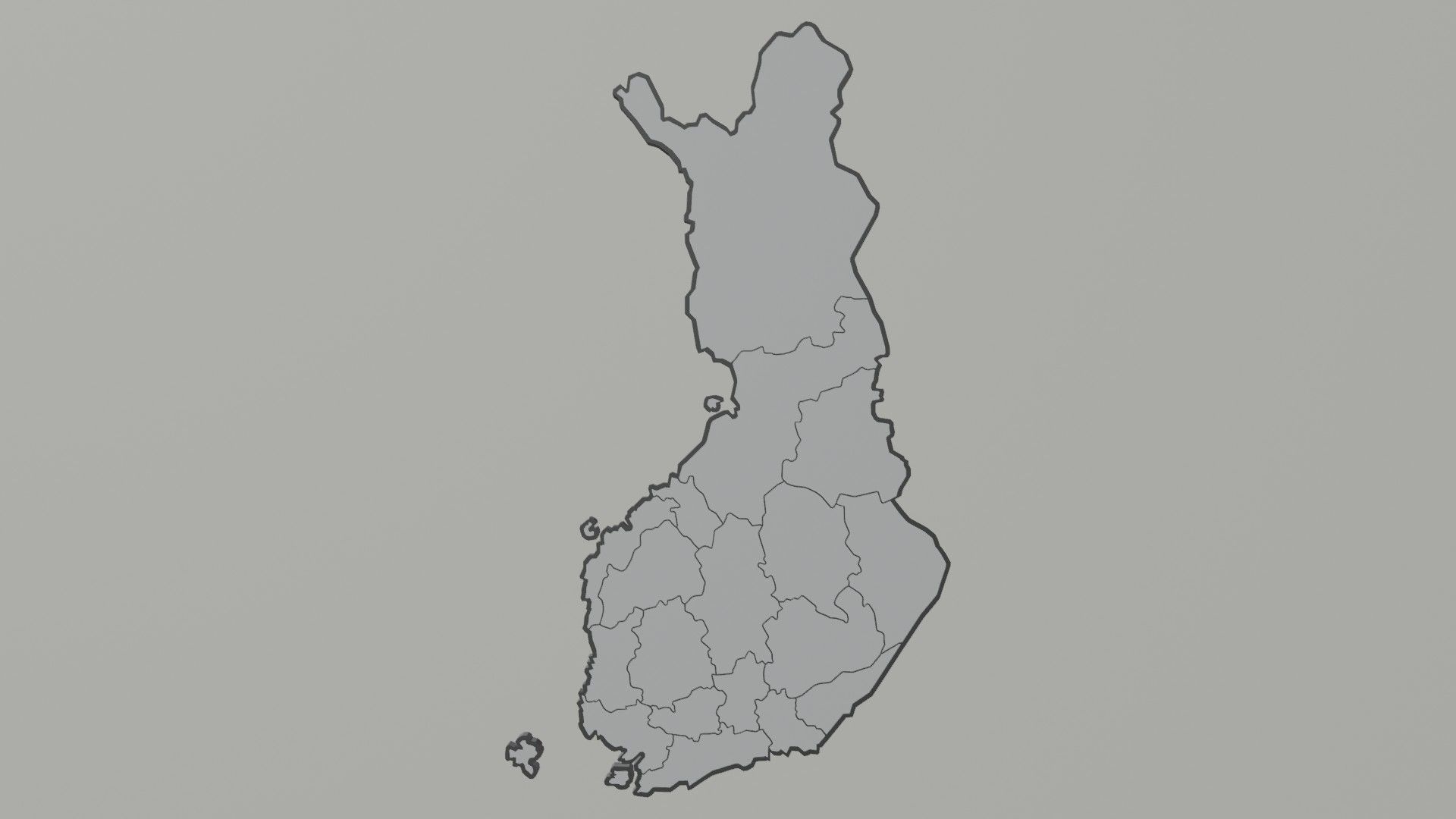 3D model Political Map of Finland VR / AR / low-poly | CGTrader