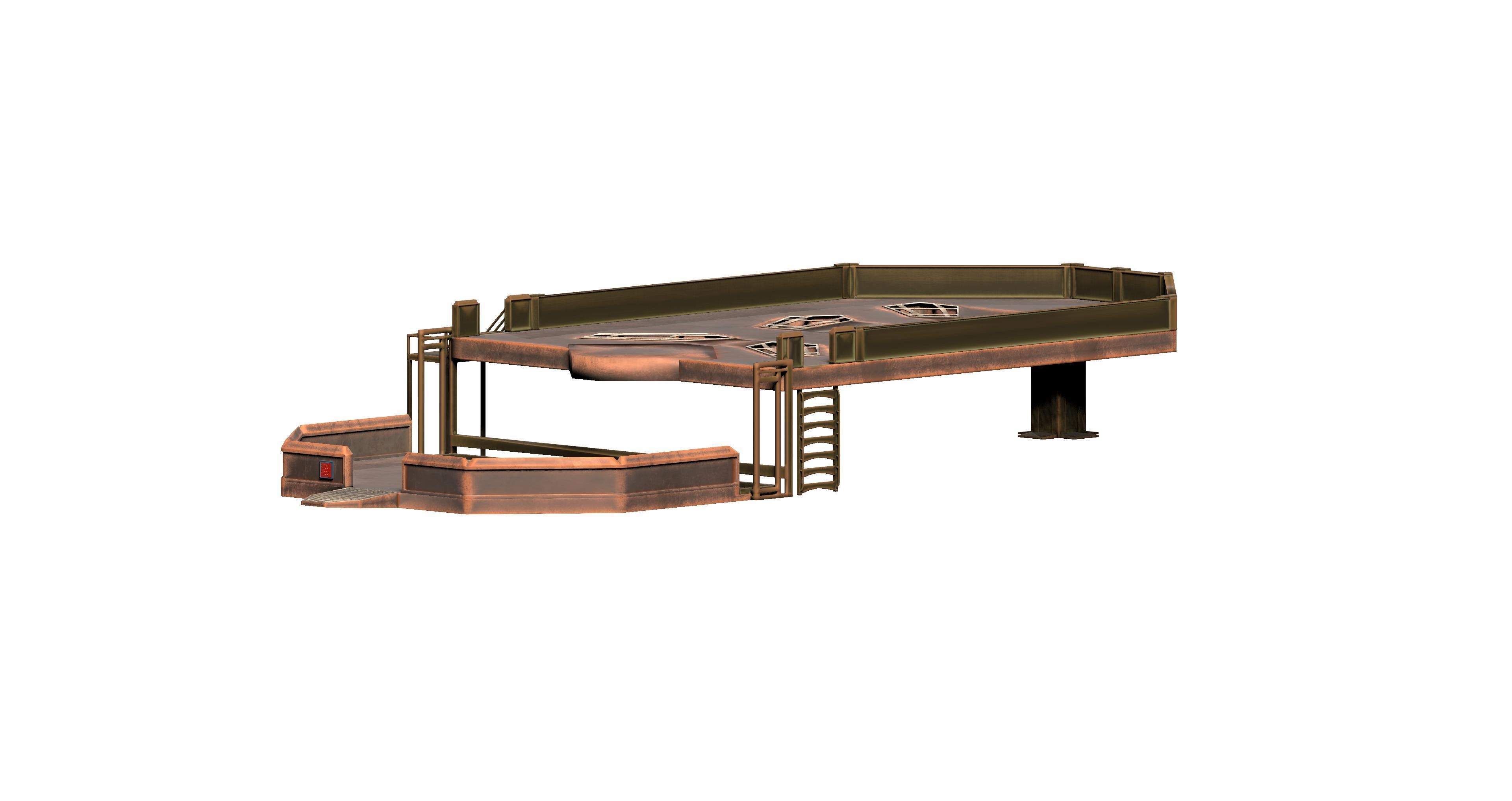3D model Sci-fi metal platform VR / AR / low-poly | CGTrader