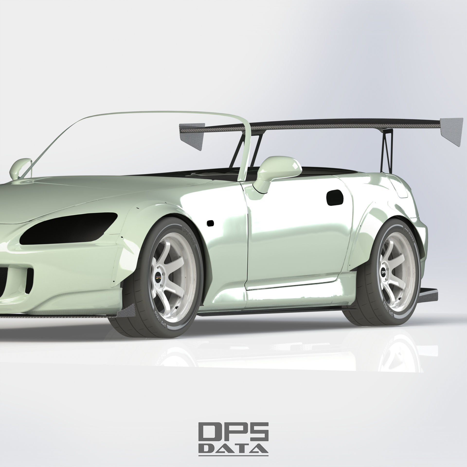 S2000 AP2 Front Fenders Exterior Surface Model 3D Laser-Scanned 3D ...